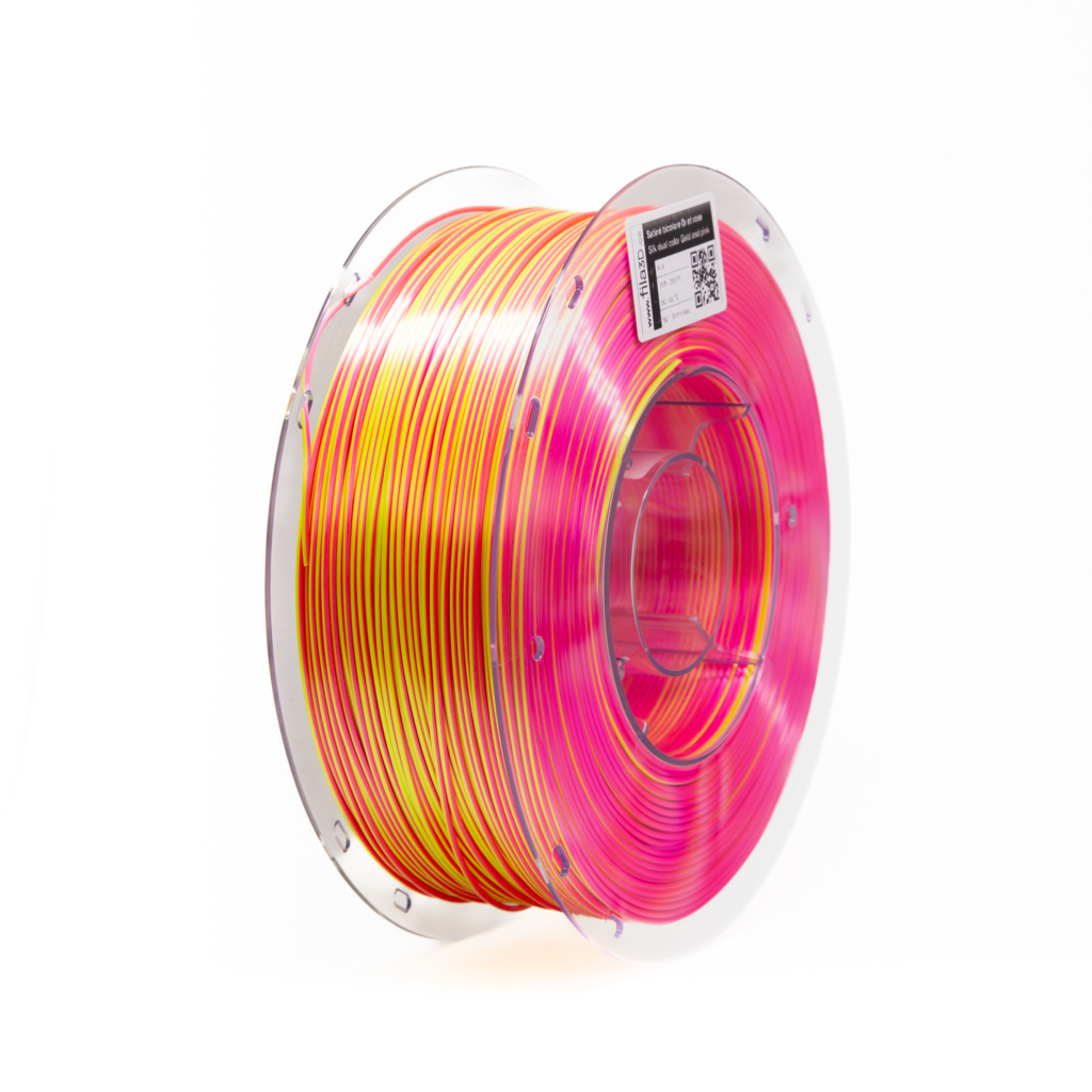 Yellow and pink - Silk dual color // PLA filament, 1kg – fila3D.ca